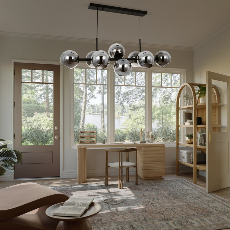 Wrought Studio Katelyne 8 - Light Dimmable Modern Linear Chandelier | Wayfair